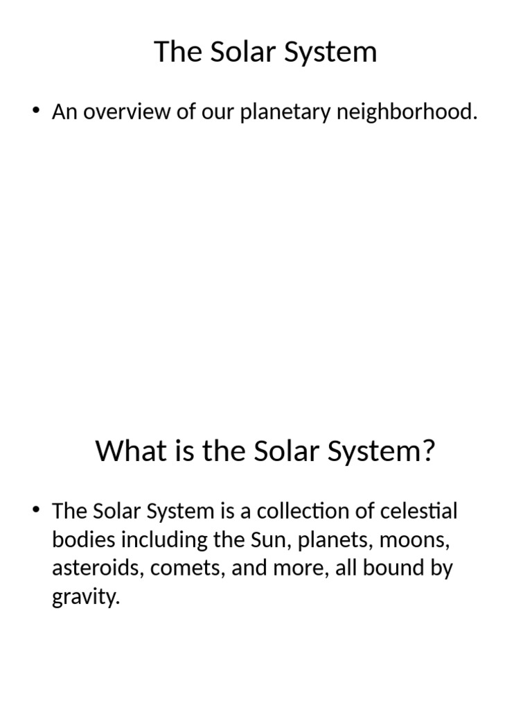 Solar System Presentation | PDF