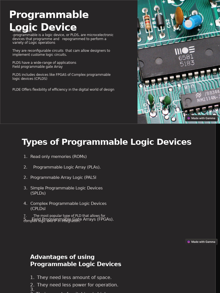 Applications of Programmable Logic Devices | PDF | Electrical ...