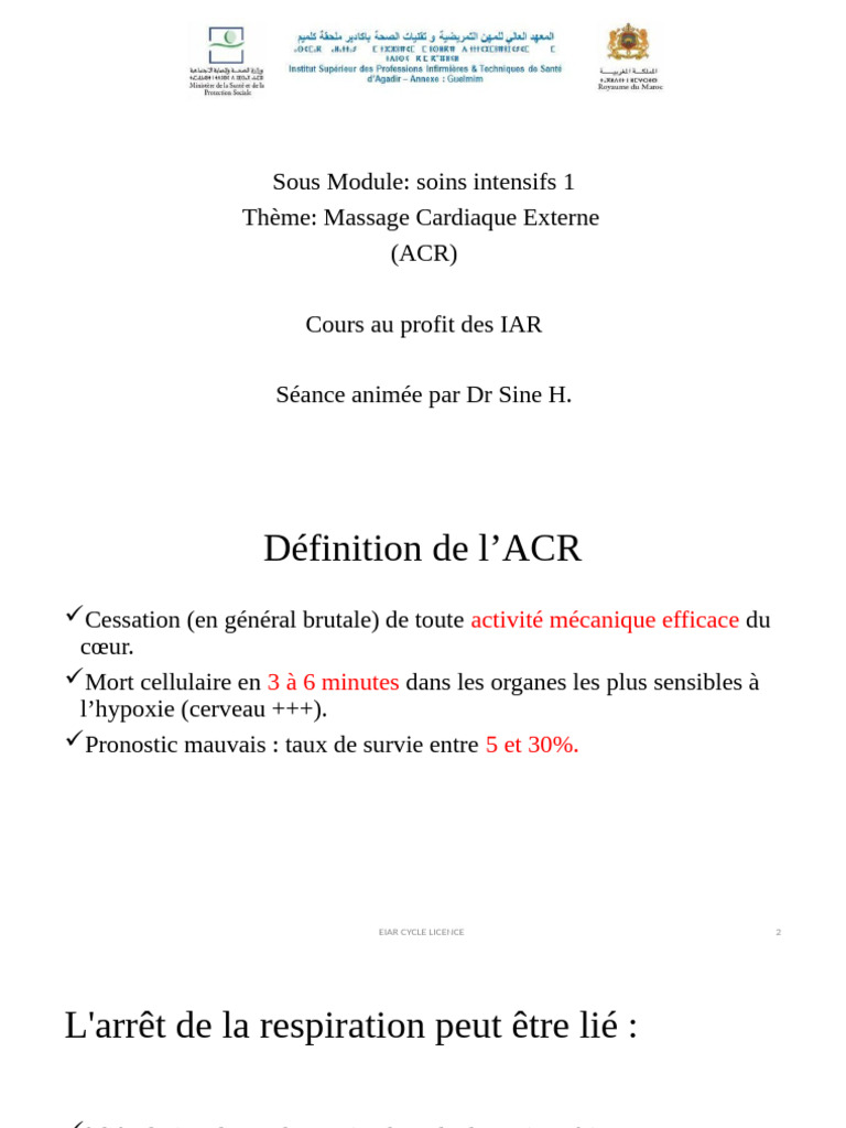 RCPB (1) | PDF | Réanimation cardio-pulmonaire | Spécialités médicales