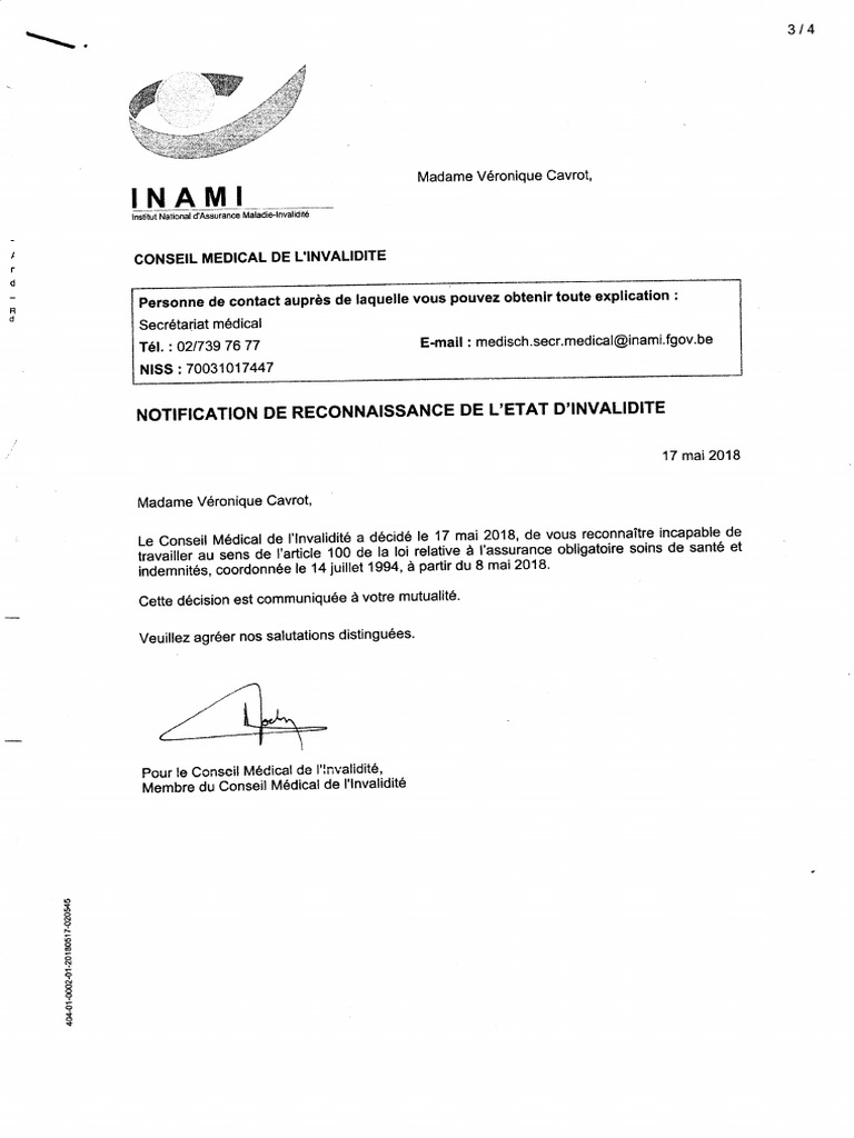 Attestation INAMI | PDF