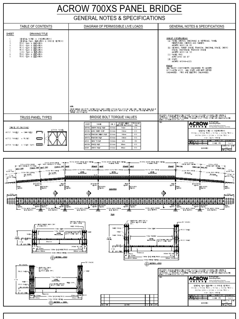 Acrow 700XS Bridge Technical Handbook | PDF