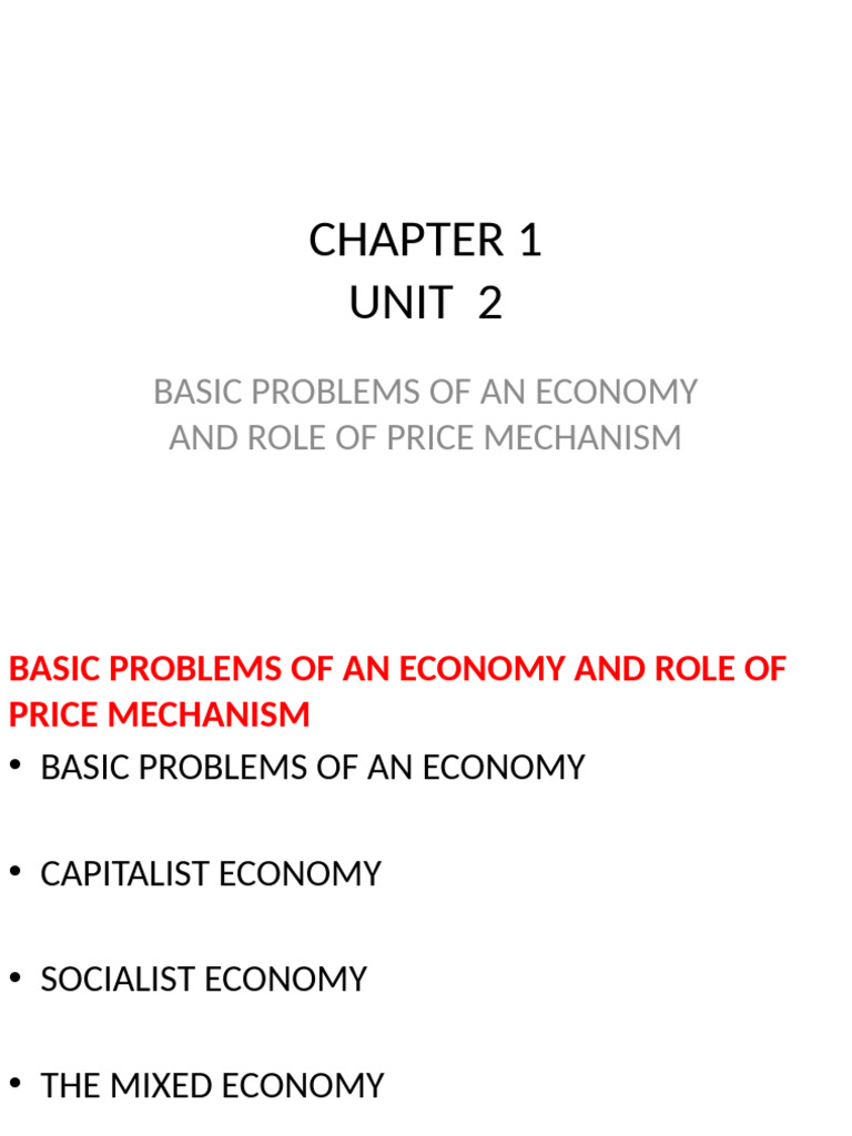 Nature and Scope of Business Economics Unit 2 | PDF | Economic System ...
