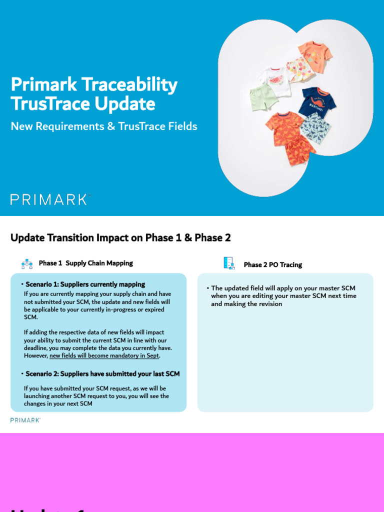 Primark Traceability TrusTrace Update - New Field Wave 1-5 | PDF | Supply Chain | Supply Chain ...
