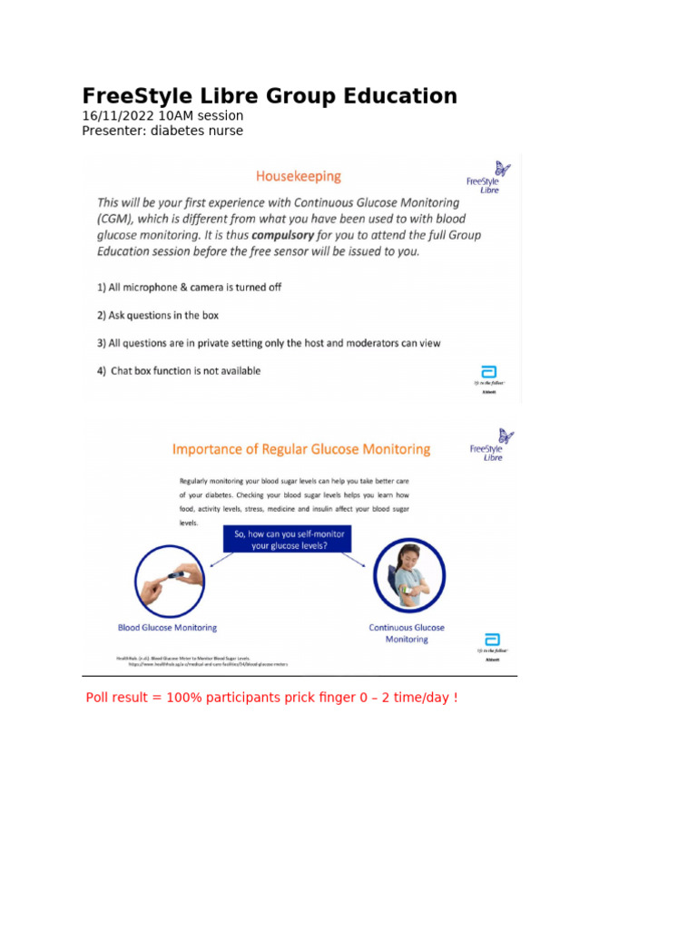 FreeStyle Libre Patient Education Guide | PDF
