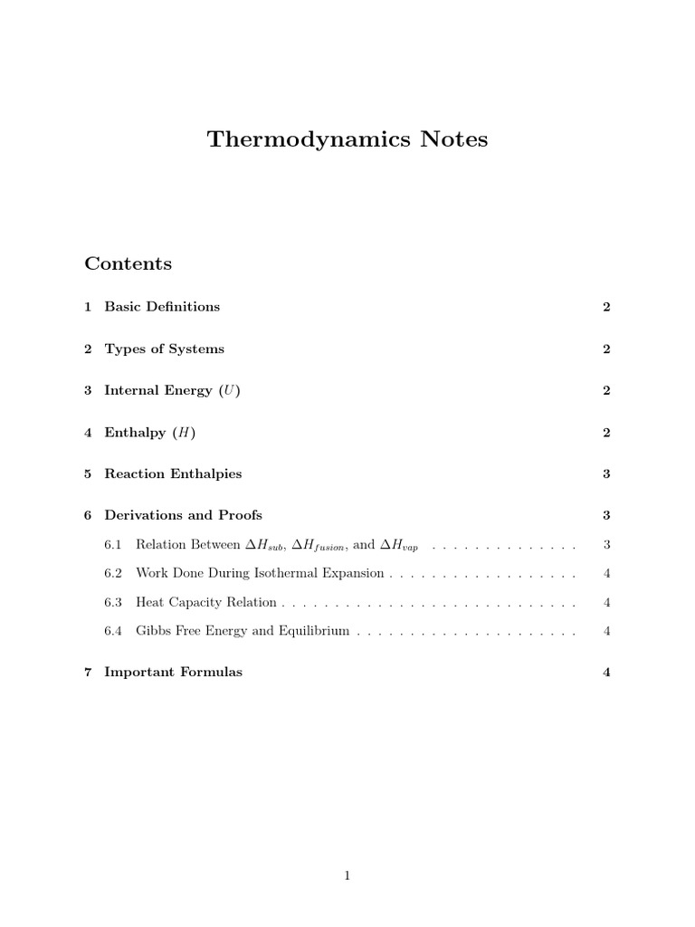 Thermodynamics | PDF | Enthalpy | Thermodynamics