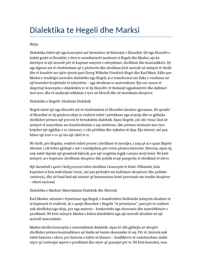 Dialektika Hegeli Marksi | PDF