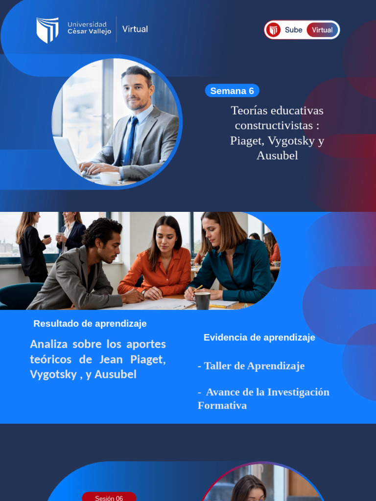 Sube Virtual PPT 6 - . | PDF | Constructivismo (filosofía de la educación) | Aprendizaje