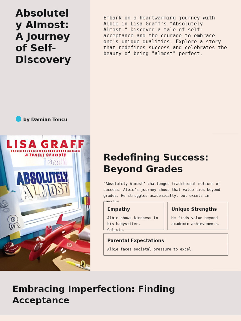 Absolutely Almost A Journey of Self Discovery | PDF | Psychological Resilience | Social Psychology