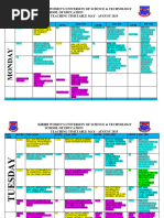UACE Timetable 2025 | PDF