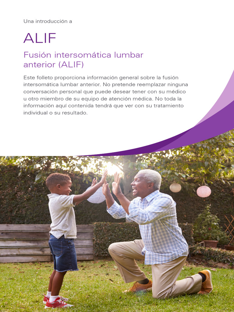 Fusión Intersomática Lumbar Anterior | PDF | La columna vertebral | Cirugía