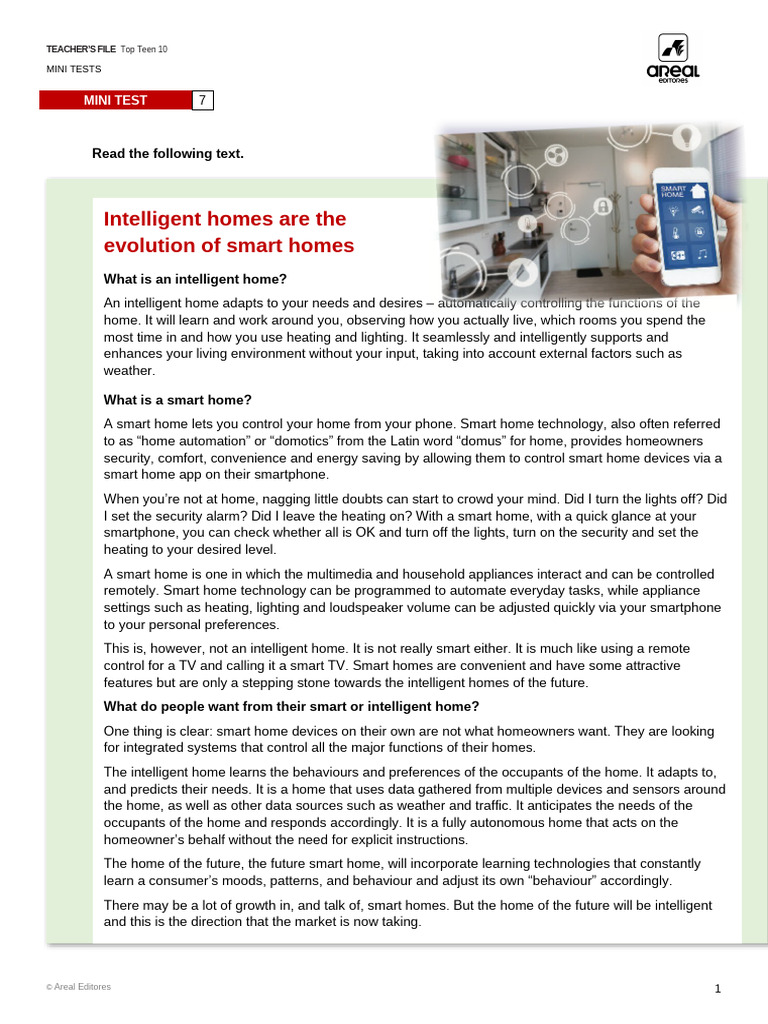 ae_tt10_mini_tests_7_mod3 | PDF | Home Automation | Smartphone