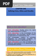 Chapter 1 Moral and Civics-1 | PDF | Morality | Civics