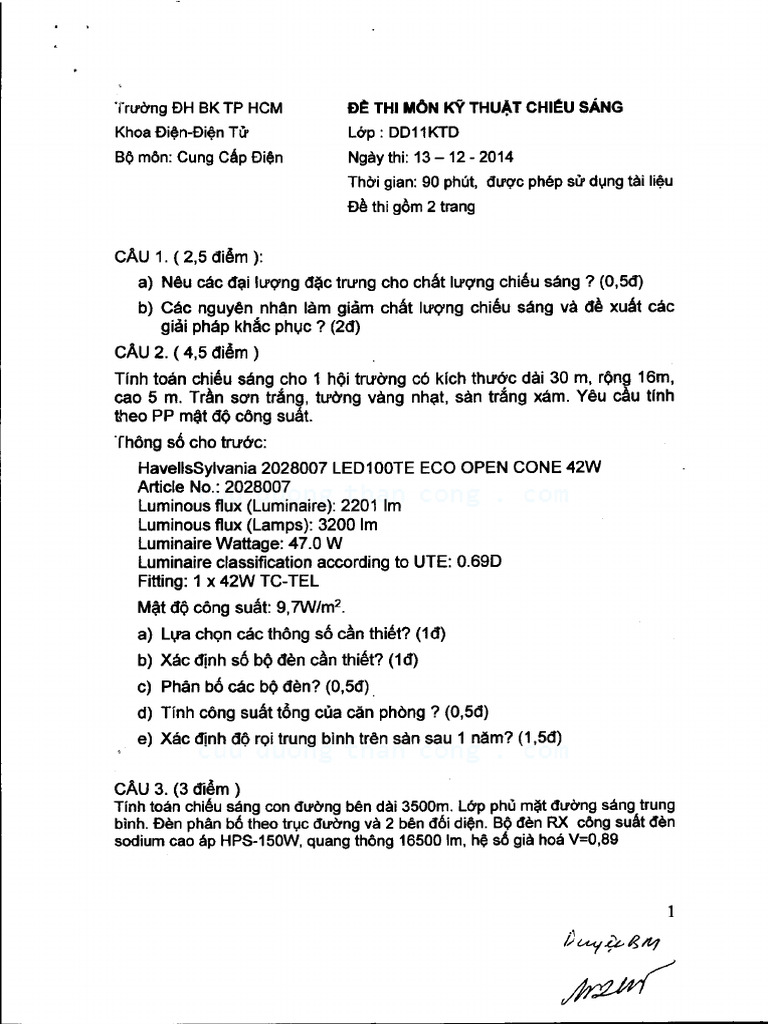 141 401018 A01 Kythuatchieusang 2591 | PDF