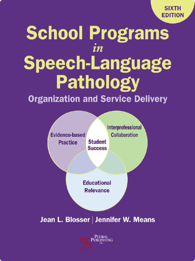 School Programs in Speech Language Pathology Organization and Service | PDF