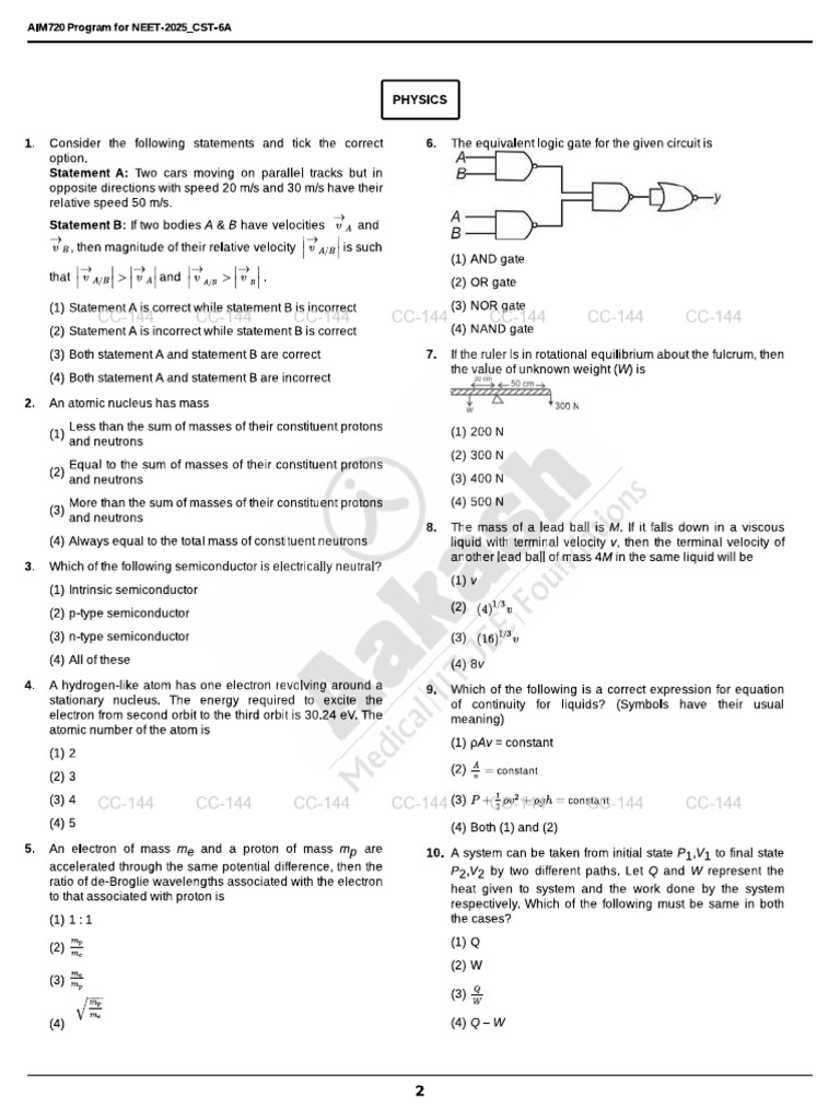 CC-144 - Aim-720 - Cst-6a - 17-04-2025 | PDF