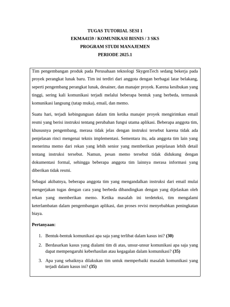 PATRICIA ASTERIA DINI TUGAS 1 PENGANTAR BISNIS | PDF