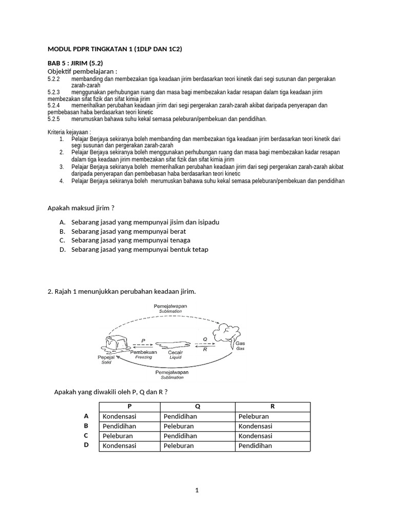 Modul Sains Tingkatan 1 14.6-18.6 C | PDF