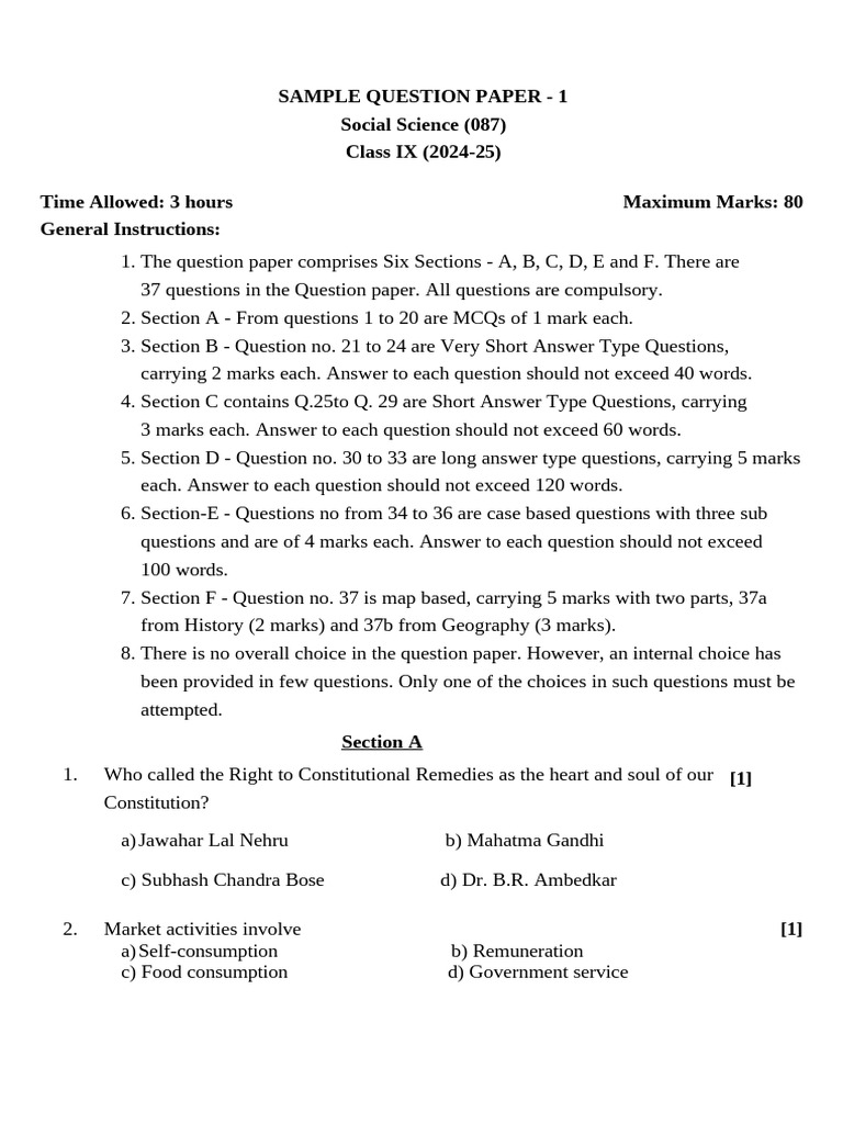 Social Science Class 9th Annual | PDF | Monsoon