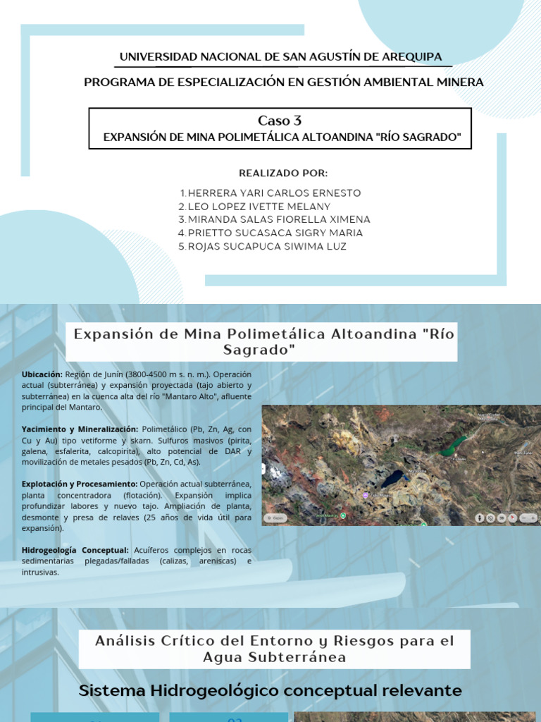 Monitoreo Calidad de Agua Subterranea en Expansion de Mineria Polimetalica | PDF | Agua ...