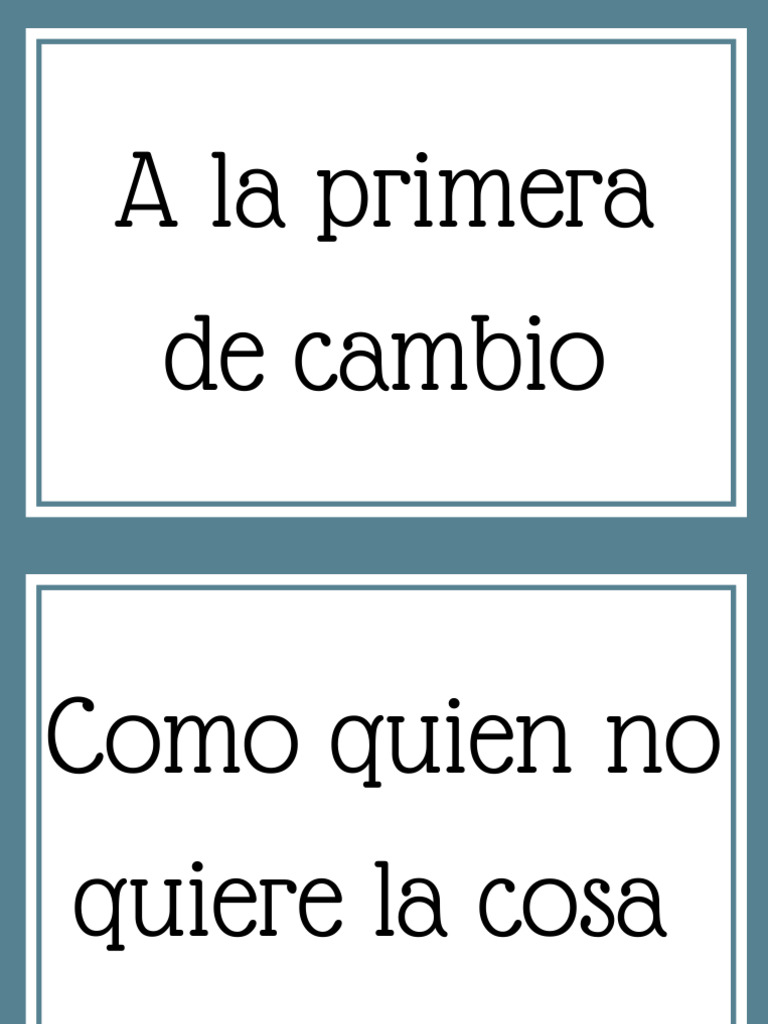 Frases Hechas | PDF