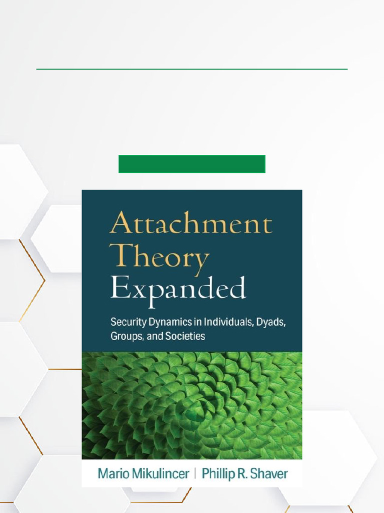 Attachment Theory Expanded Security Dynamics in Individuals, Dyads, Groups, and Societies ...