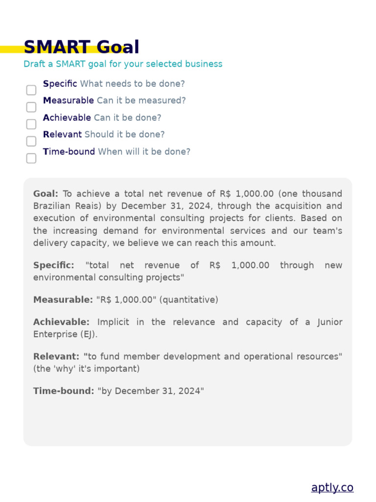 Smart Goal | PDF