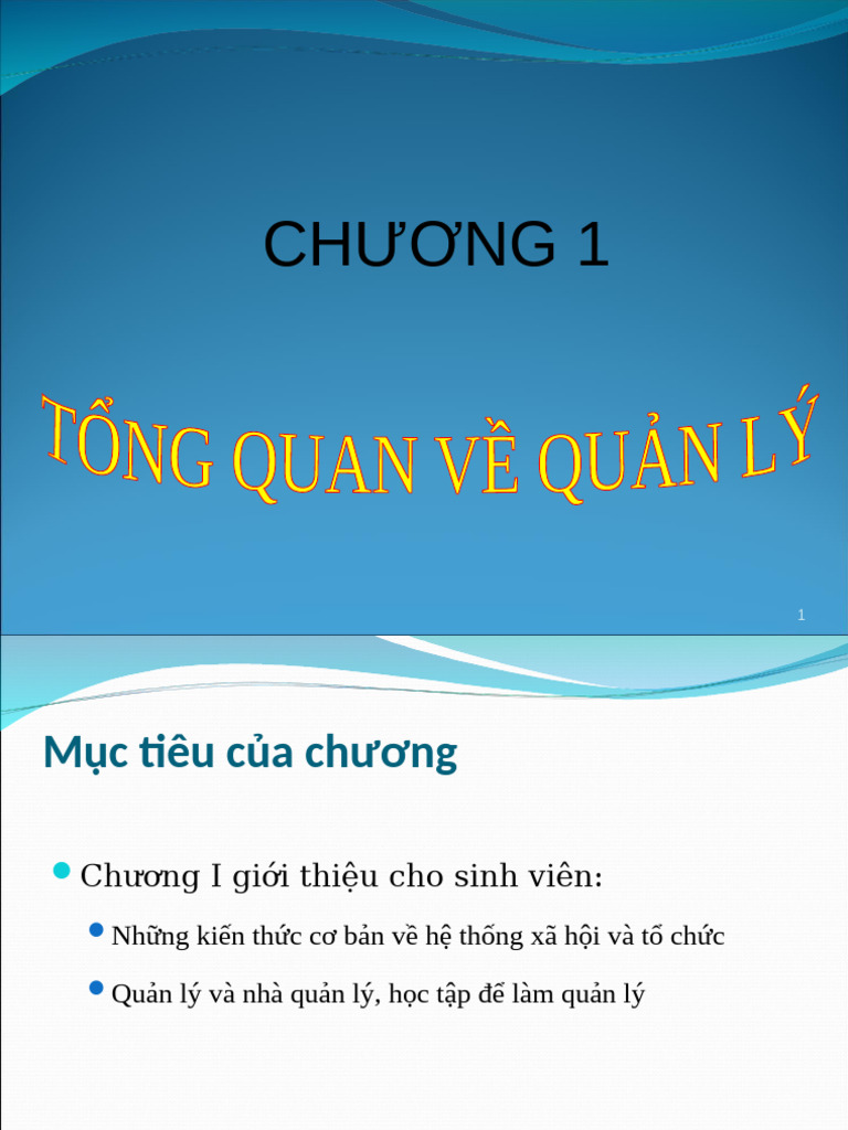 Chuong 1-Tong quan ve quan ly | PDF