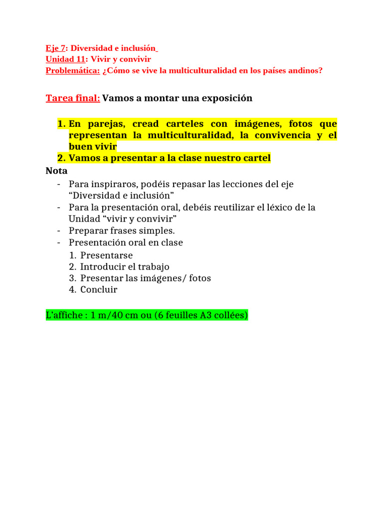 1e Tarea Final Fiche 2 | PDF