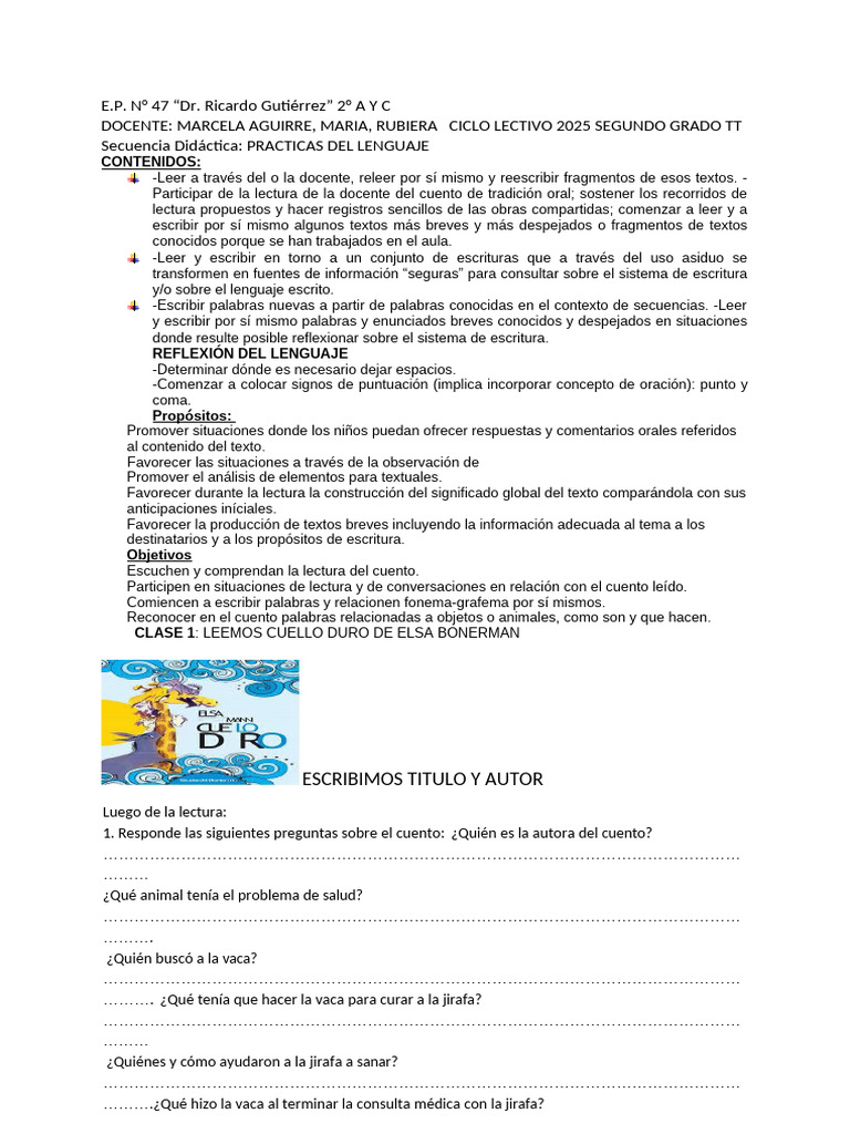 PDL 5ta Hora 2do ..Mayo y Junio | PDF | Escritura | Comunicación
