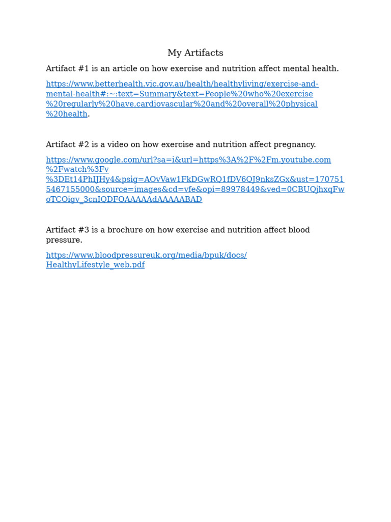 English Sba - Artifacts | PDF