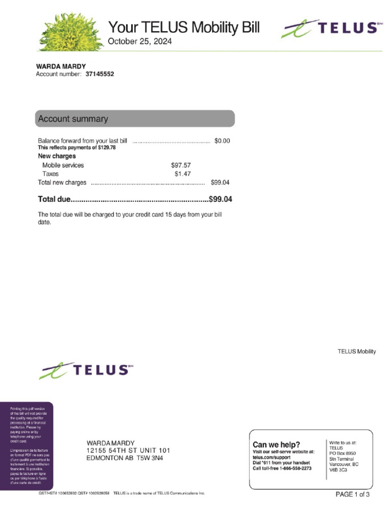 Telus Oc .0 | PDF