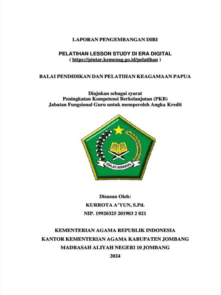 Pelatihan Lesson Study Di Era Digital Pelatihan Lesson Study Di Era Digital | PDF