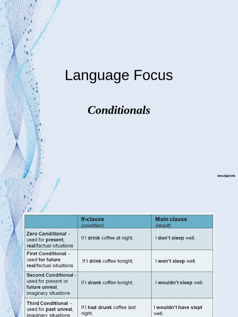 Language Focus Conditionals | PDF