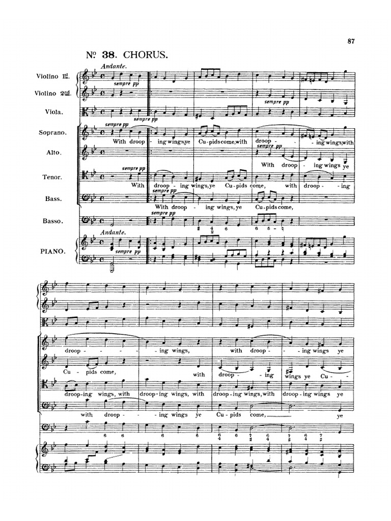 Purcell - Dido & Aeneas Coro Final | PDF