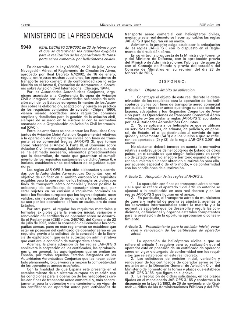 Jar Ops 3 | PDF | Regulación | Aviación