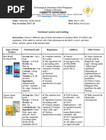 Energen Product Label and Nutrition Facts | PDF
