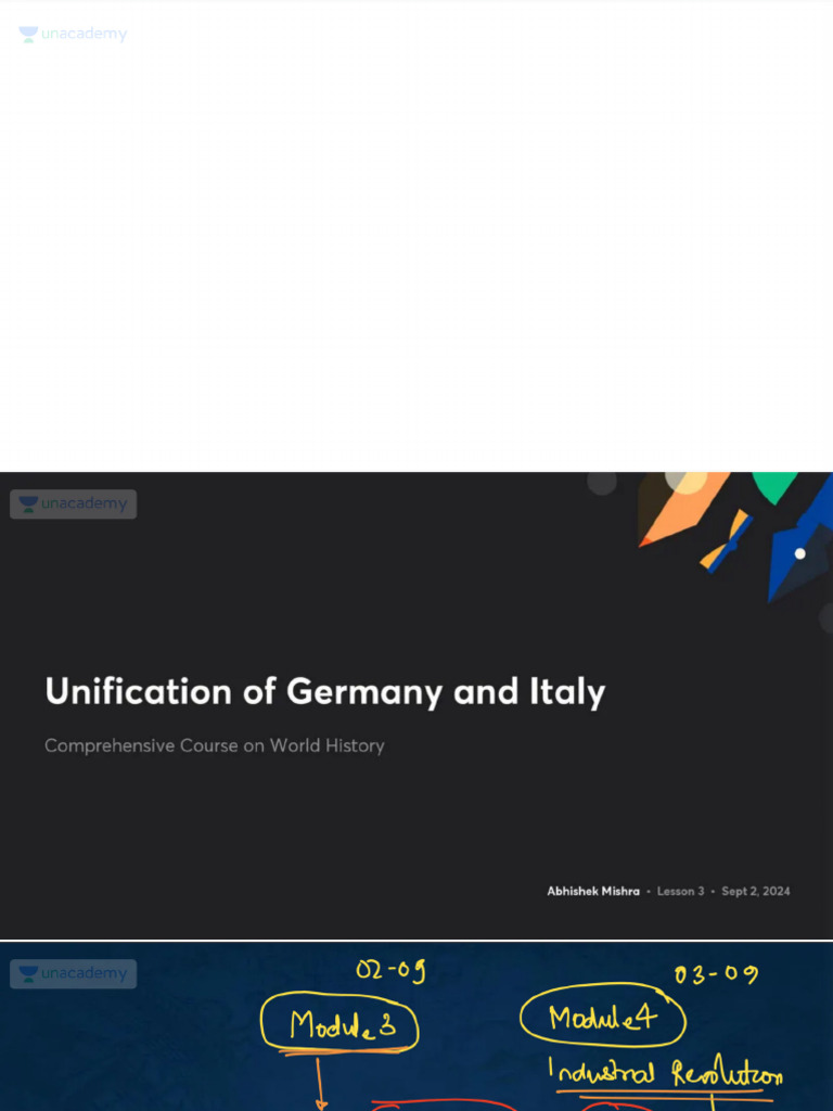 Unification of Germany and Italy With | PDF