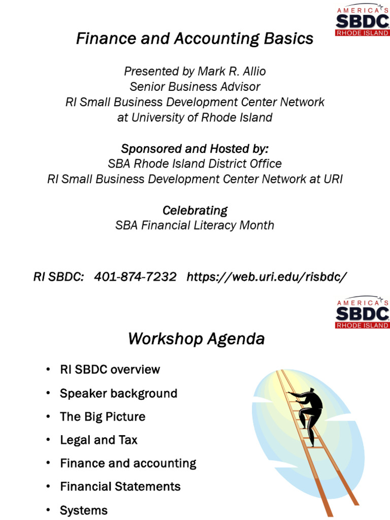A Business Finance and Accounting Basics Final Presentation RI SBDC 04 10 24 | PDF | Expense ...