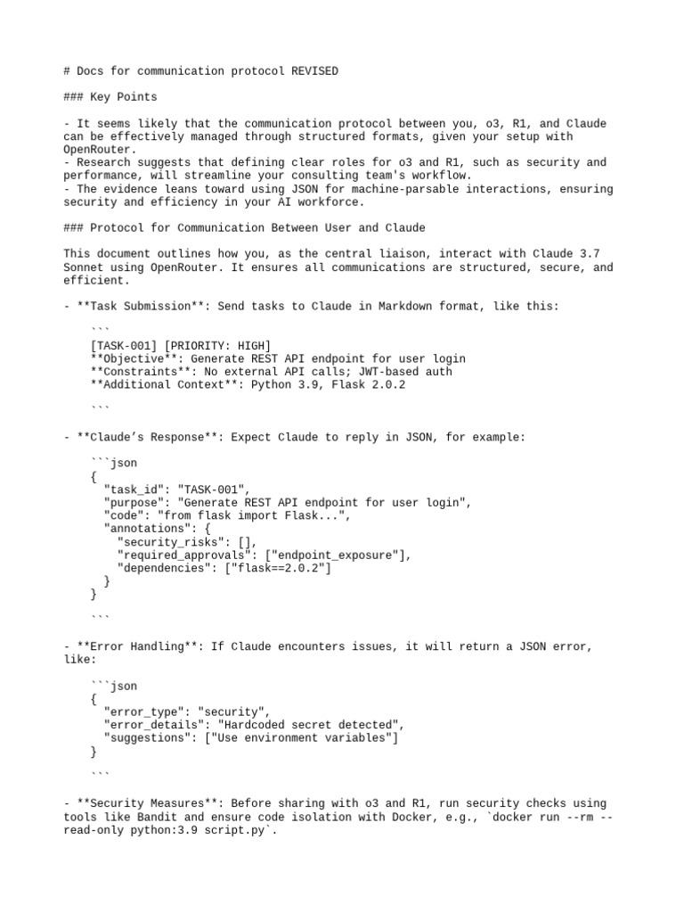 Docs For Communication Protocol | PDF | Json | Communication