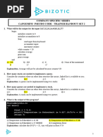Capgemini Pseudo Code MCQs | PDF | Teaching Methods & Materials
