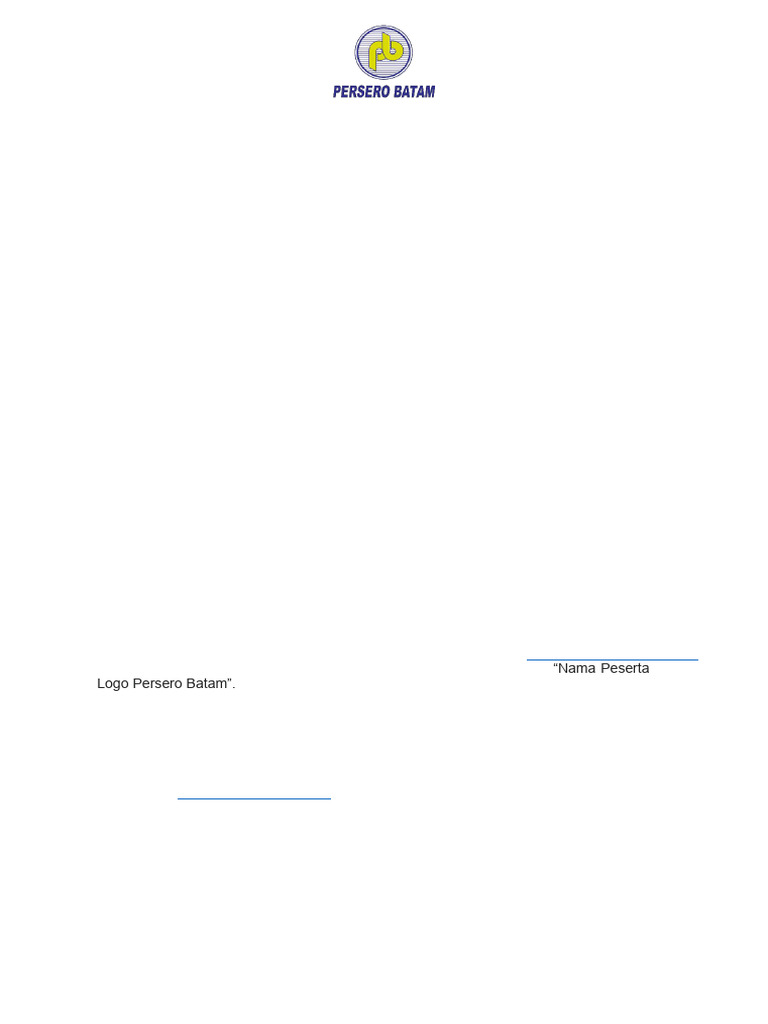 Sayembara Desain Logo Persero Batam 130422 Revisi | PDF