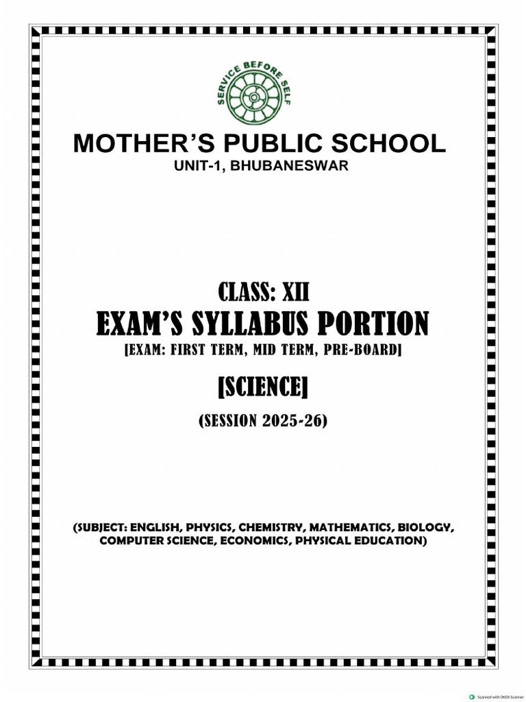 Exam Portion Science | PDF