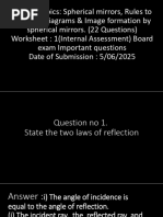 Class 7 Chapter 12 Light | PDF | Mirror | Glass Engineering And Science