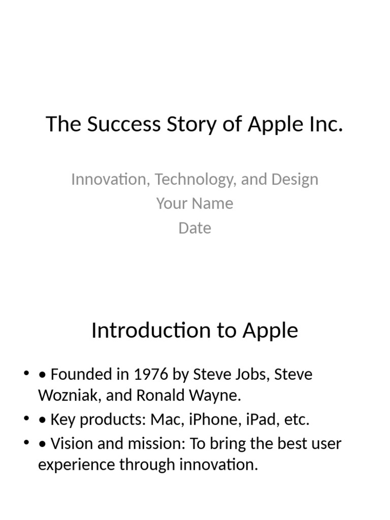 Apple Presentation | PDF