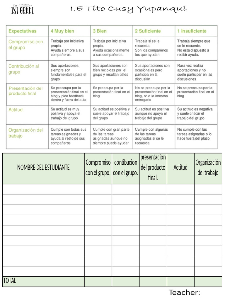 Criterios Ev - Grupal | PDF