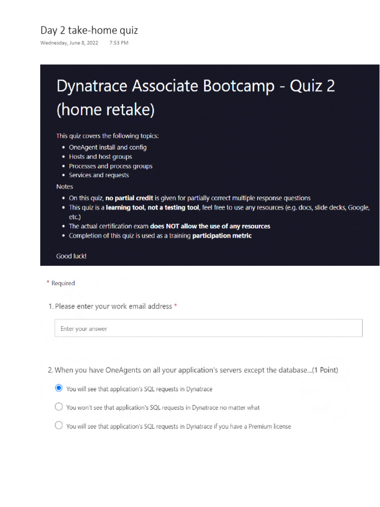 Day 2 Take-Home Quiz | PDF