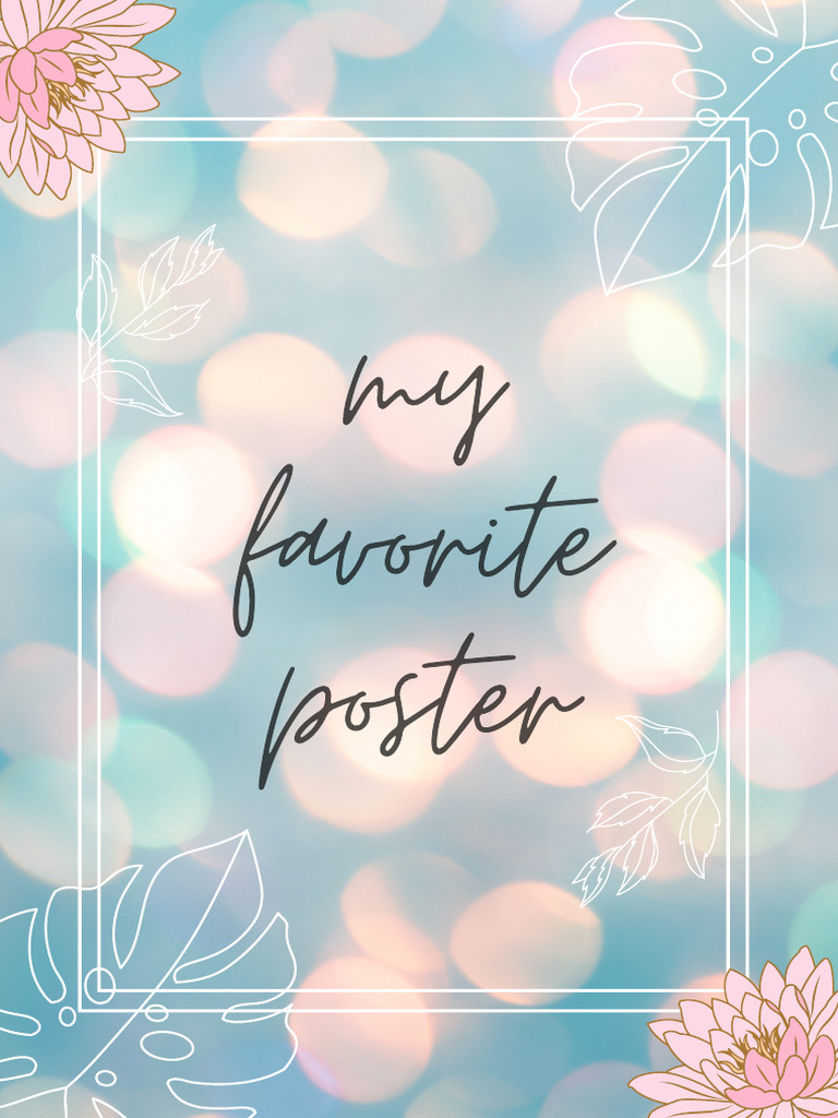 My Favorite Poster | PDF