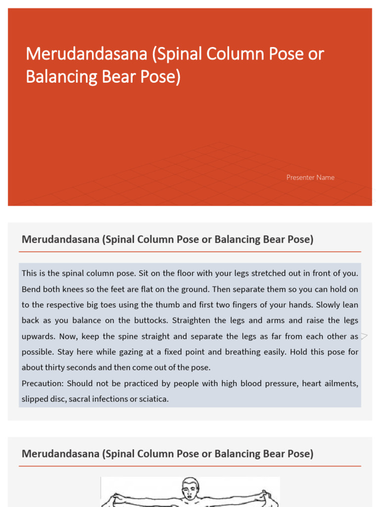 Merudandasana (Spinal Column Pose or Balancing Bear | PDF