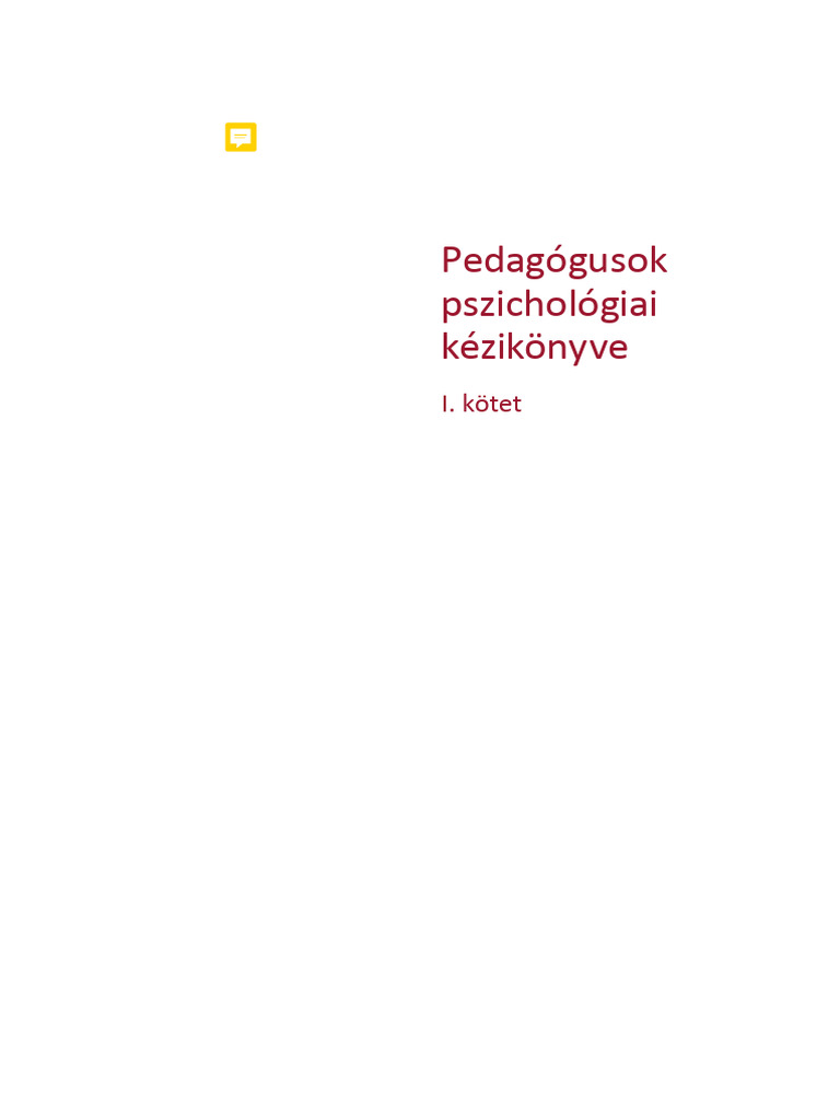 N.Kollár Katalin-Szabó Éva - Pedag Pszich Kézikönyve - 1 | PDF