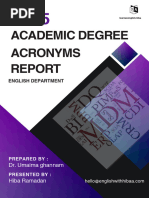 Academic Degrees Abbreviations Guide | PDF | Doctor Of Medicine ...
